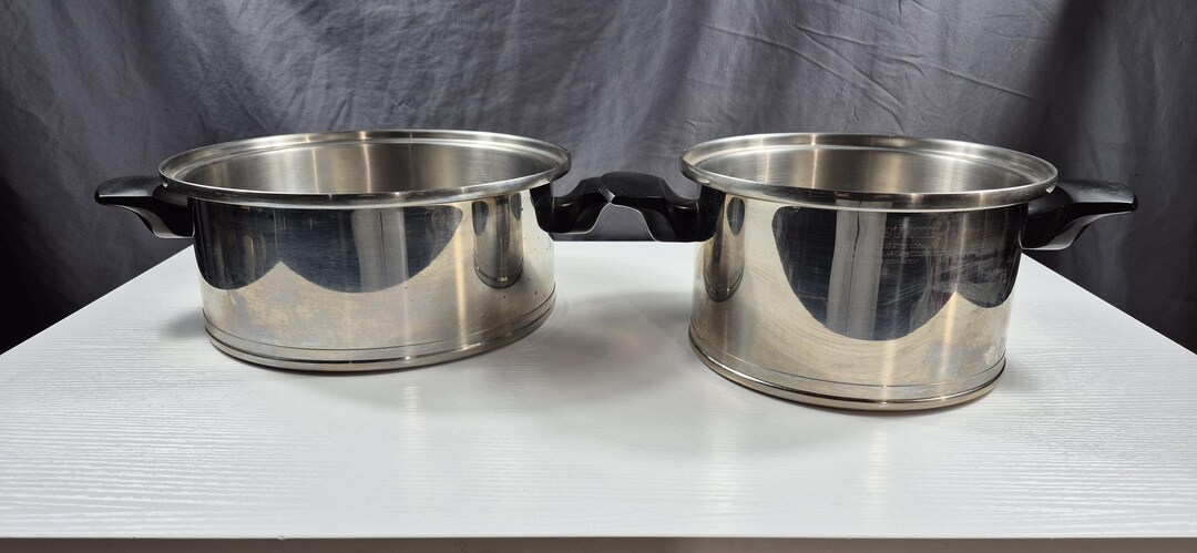 Lifetime Stockpots T-304 Cc ..set of 2 Pots No Lids - Etsy