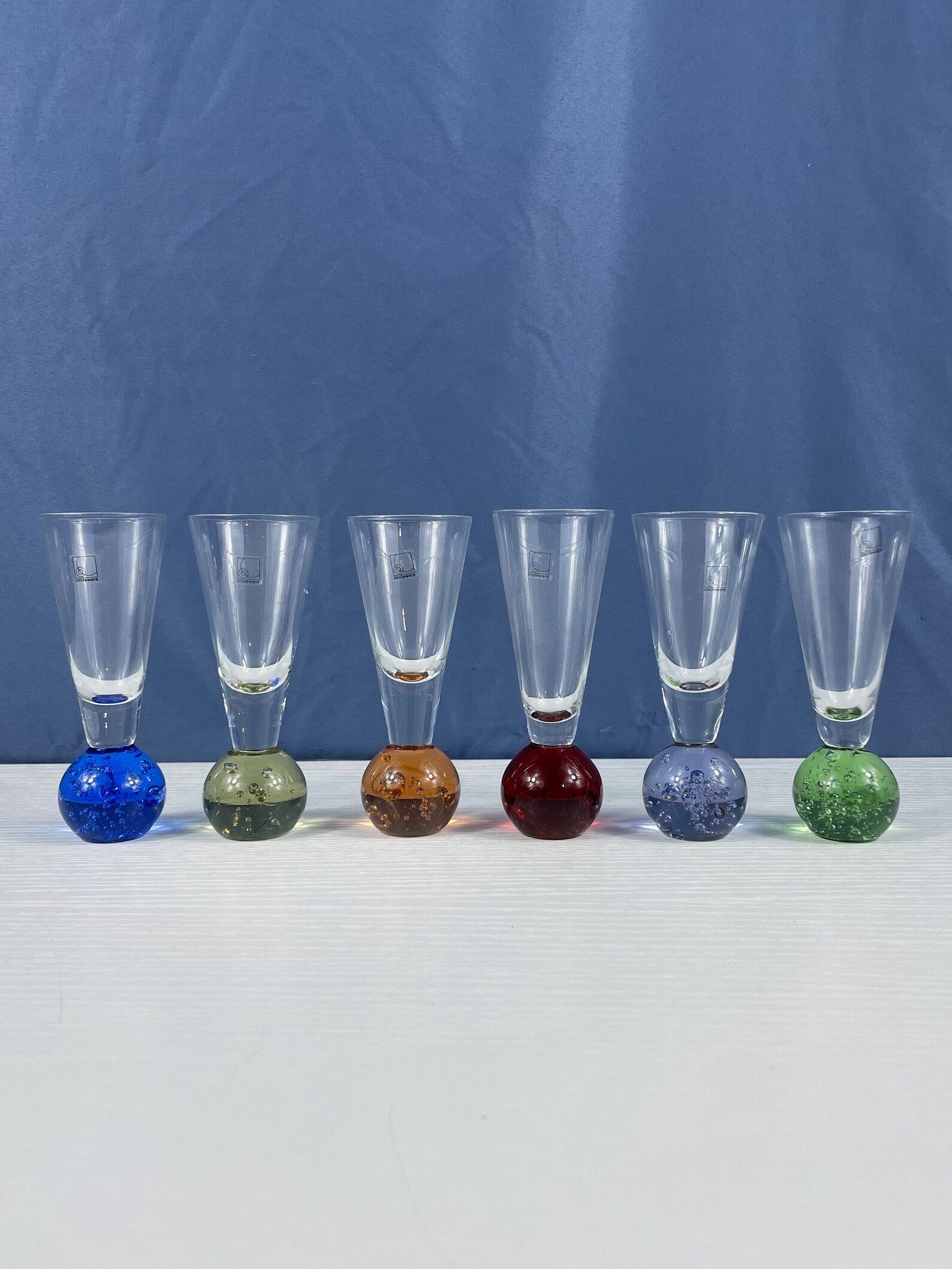 CIRCLEWARE Fireball Shot Glasses Set of 6 - Etsy