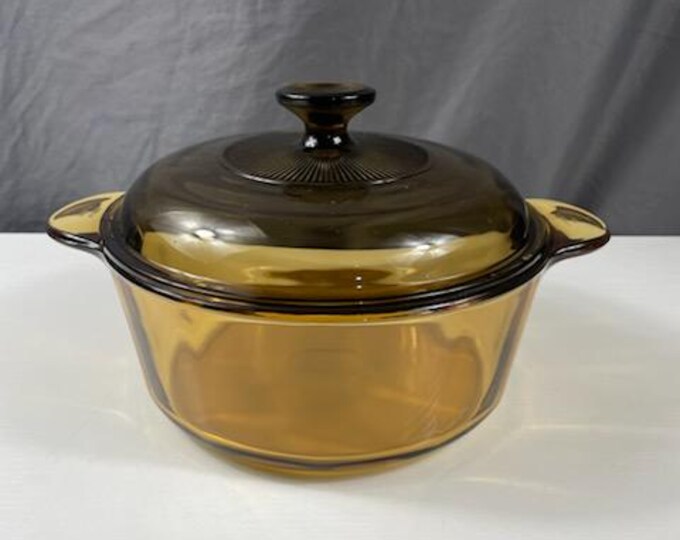 Corning Visions Amber 1.25L Dutch Oven Pot With Lid - Etsy