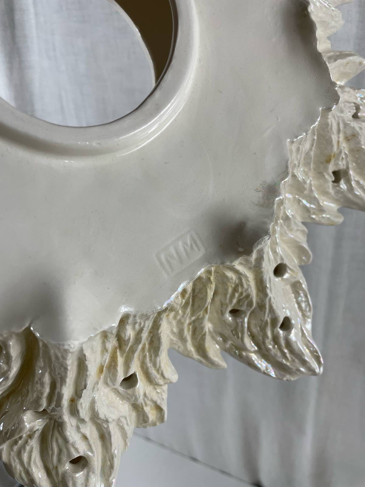 1988 Nowell's Mold White Ceramic Christmas Tree 19" With Mid-sections ...