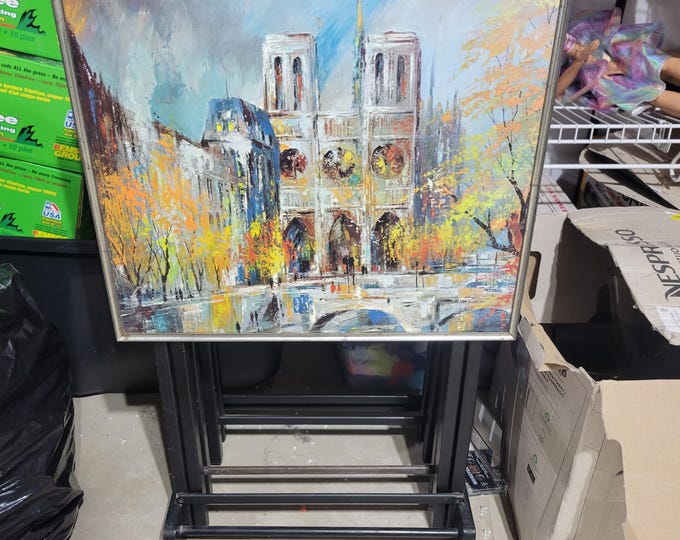 Vintage Solid Wood Folding TV Trays, Tables W/ Stand. 4 Scenes - Etsy