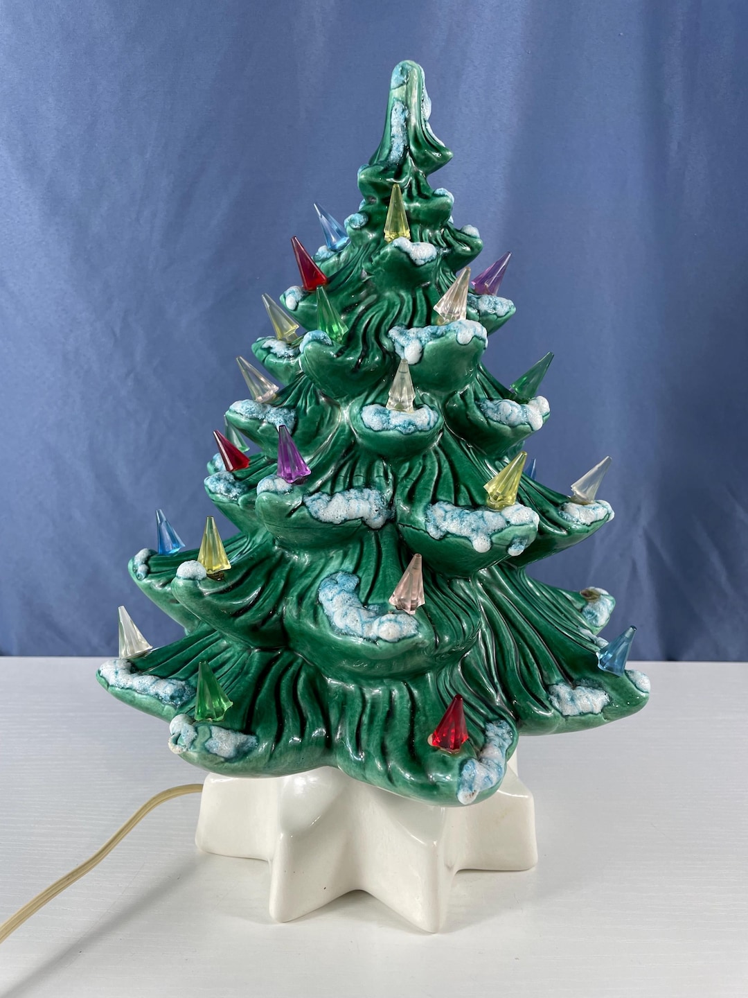 Vintage Ceramic Light up Christmas Tree 13” - Etsy