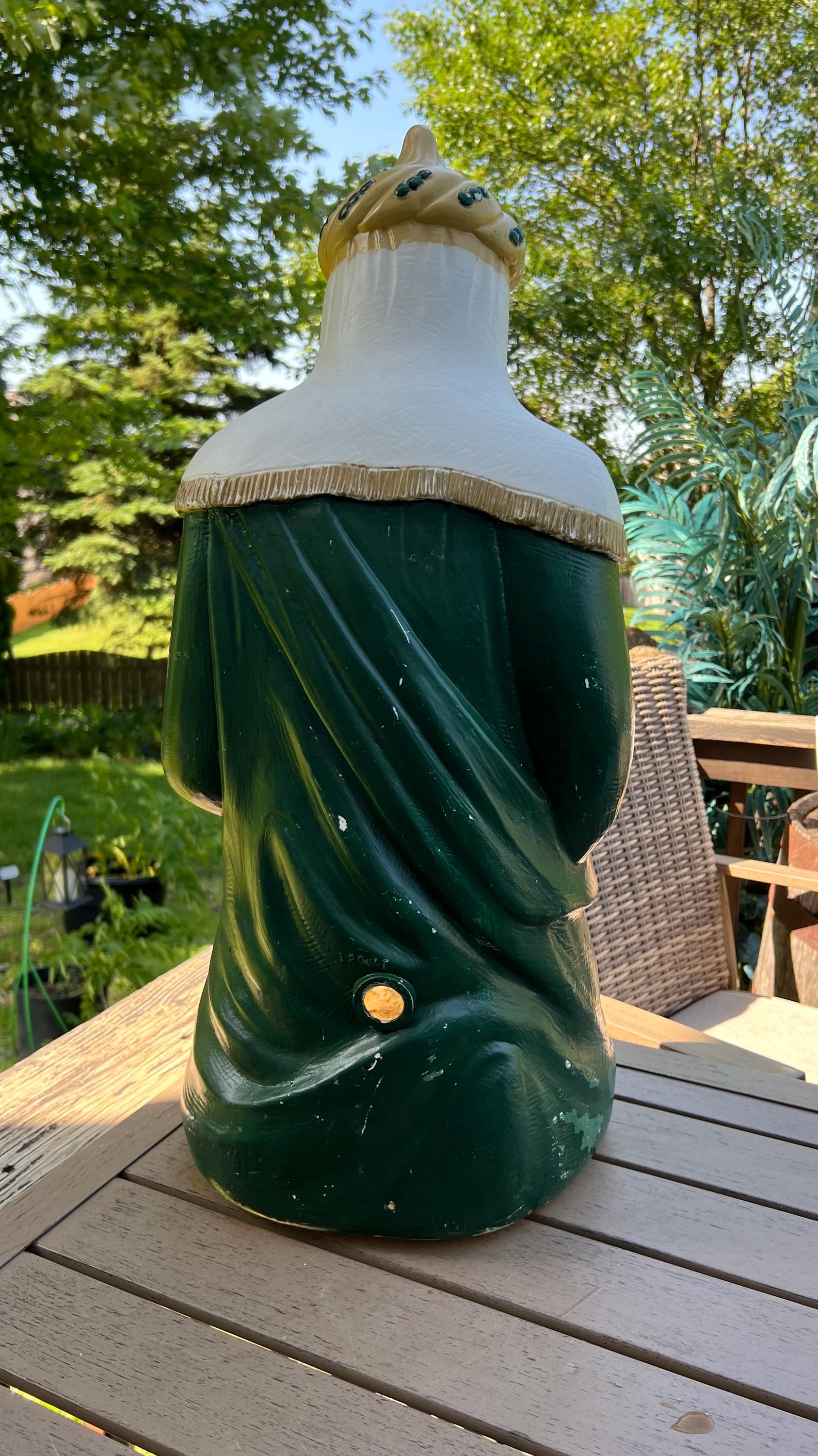 Vtg Christmas Poloron 28" Lighted Wise Man Blow Mold Holiday Nativity ...