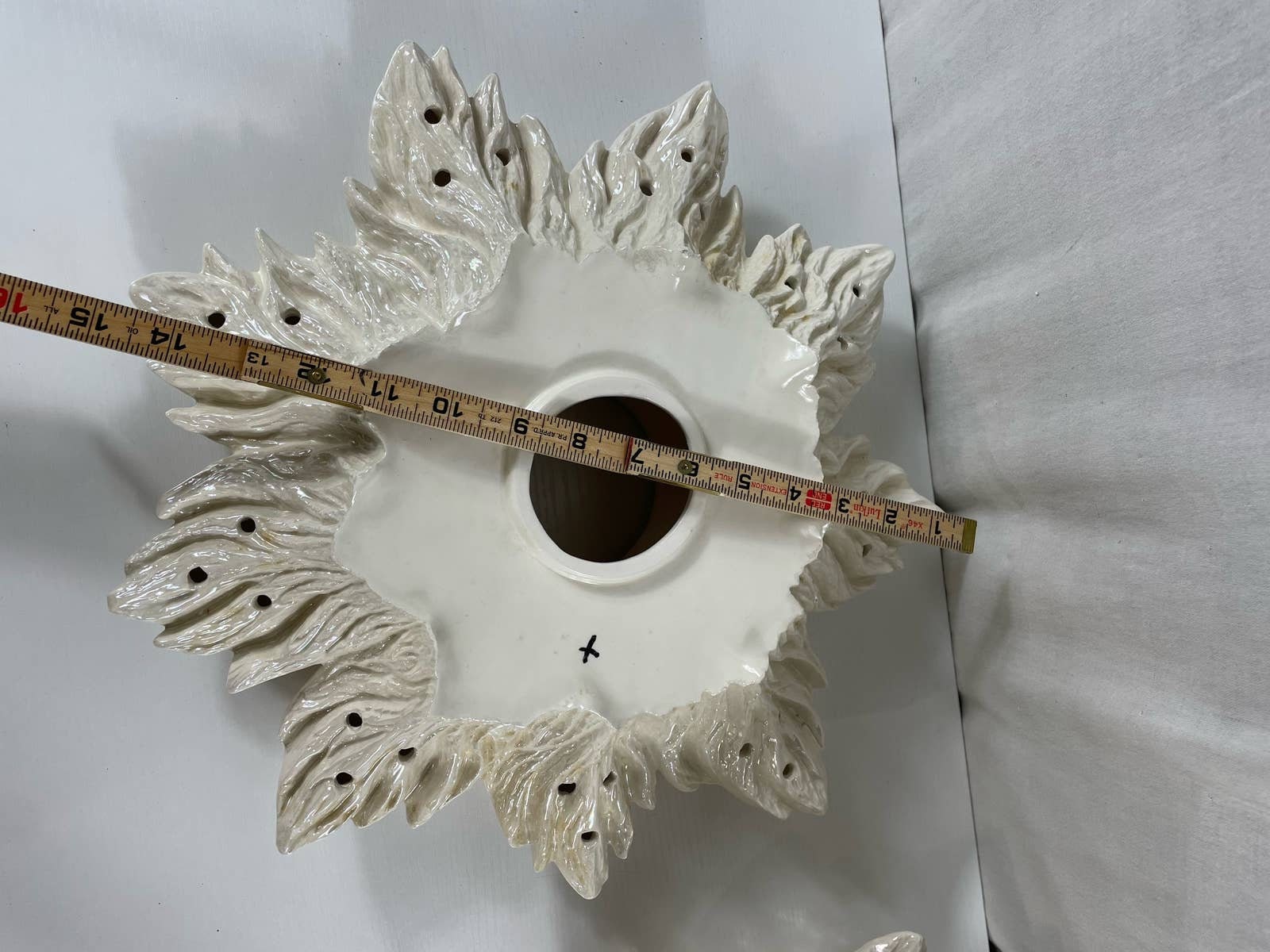 1988 Nowell's Mold White Ceramic Christmas Tree 19" With Mid-sections ...