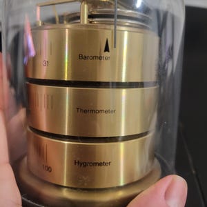 Vintage Barigo Weather Station Barometer Thermometer Hygrometer Dome ...