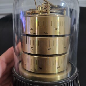 Vintage Barigo Weather Station Barometer Thermometer Hygrometer Dome ...