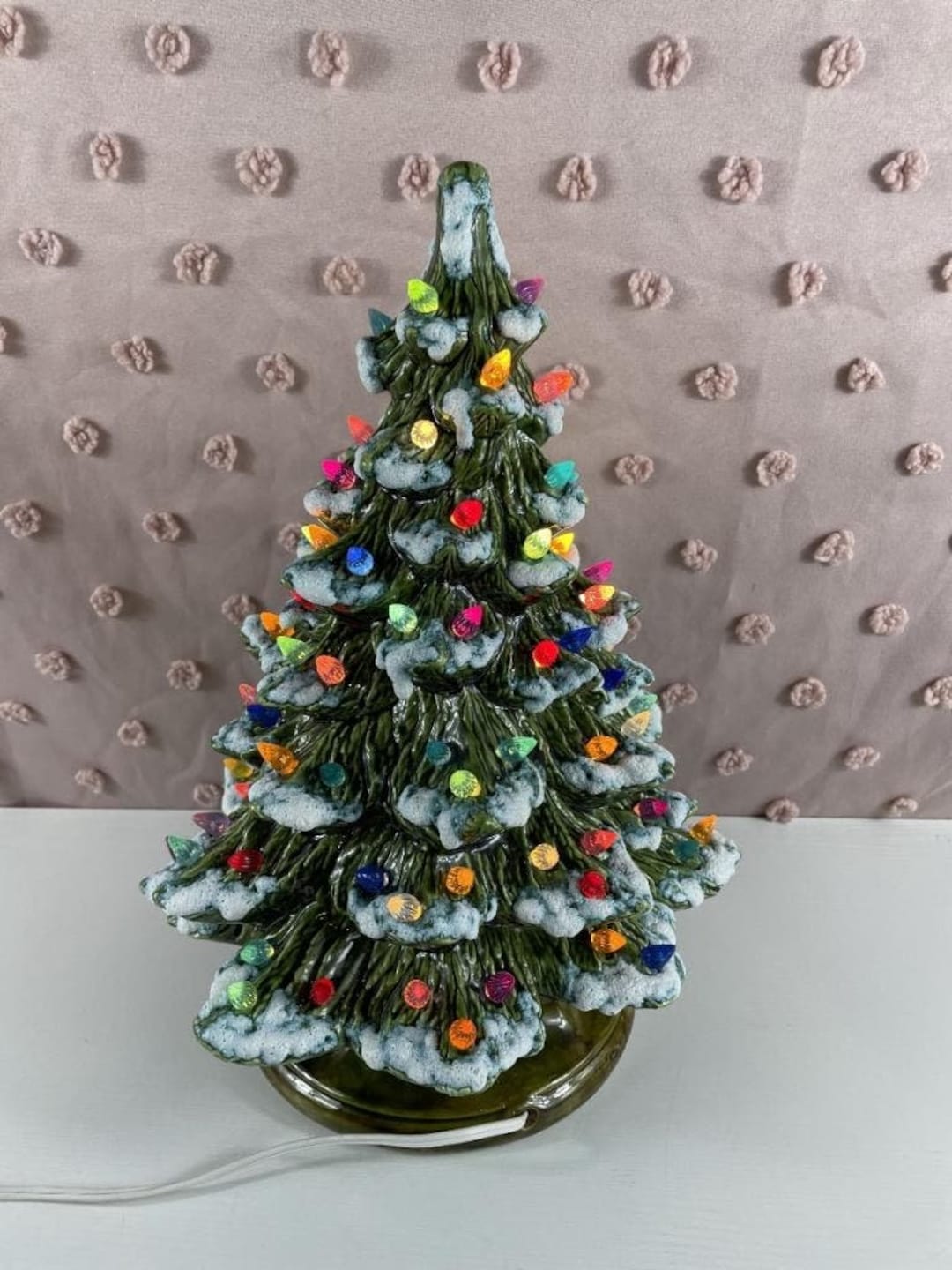 Vintage Ceramic Light up Christmas Tree - Etsy