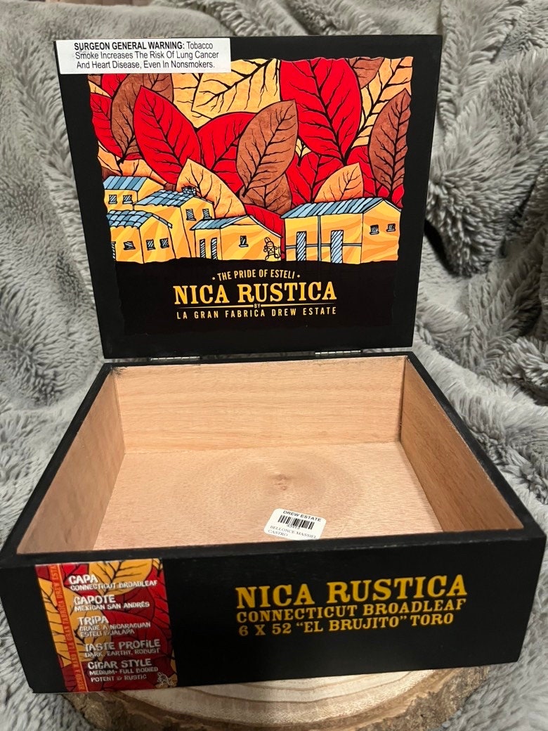 Empty Cigar Box 8x7x3 - Etsy