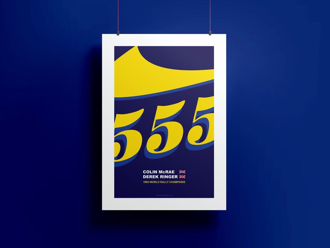 Subaru 555 Colin Mcrae Classic Racing Livery Poster - Etsy UK