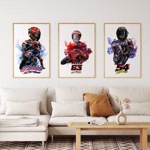 Pecco Francesco Bagnaia Ducati Motogp Racing Poster - Etsy