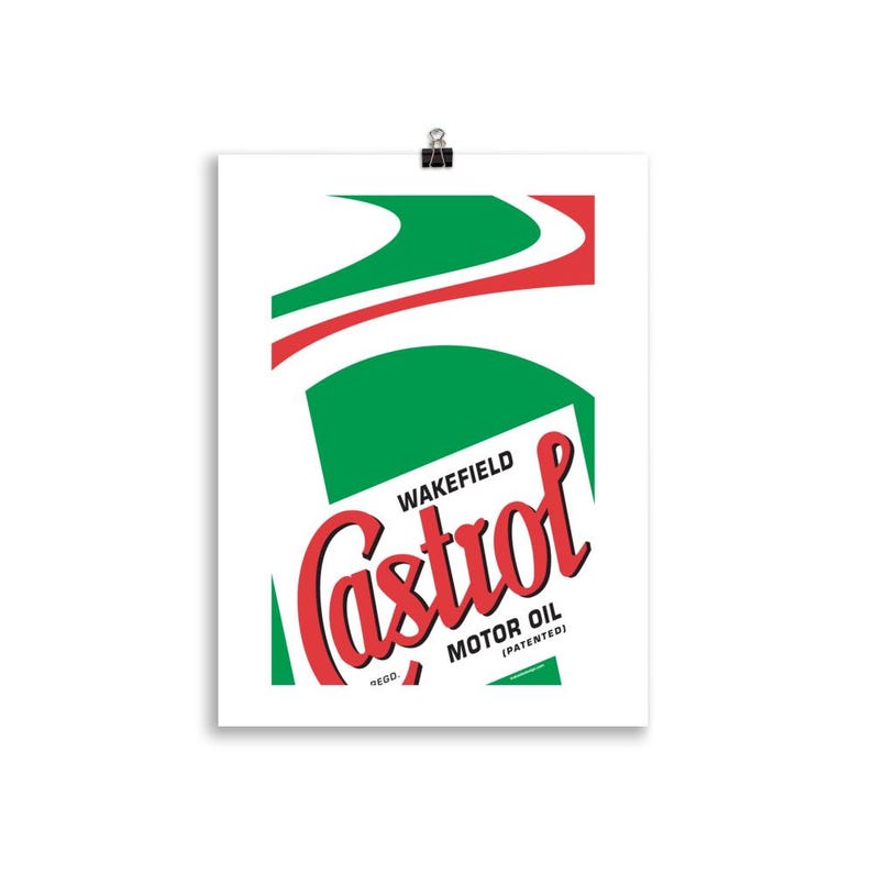 Castrol Classic Retro Livery Racing Poster - Etsy