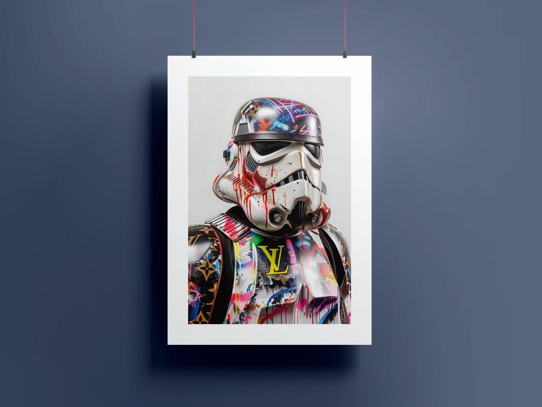 Storm Trooper Graffiti Wall Art Poster Abstract Print - Etsy