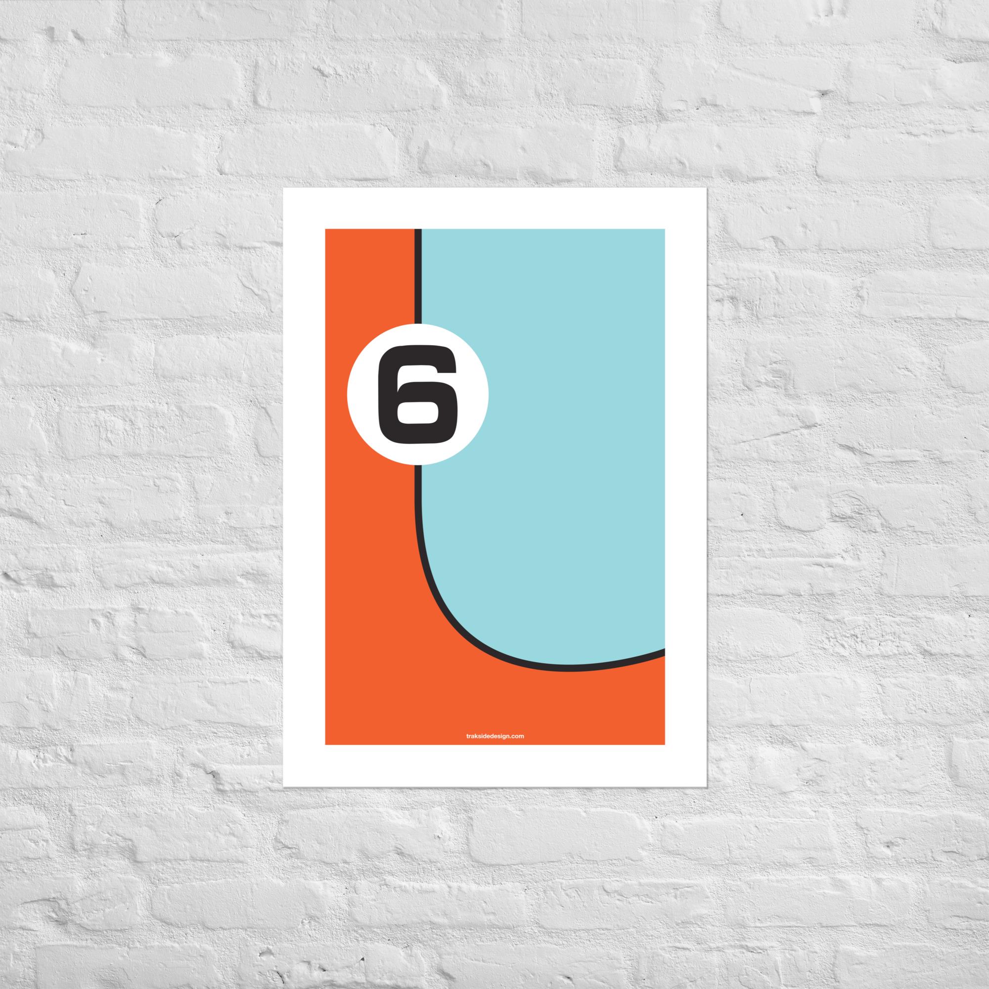 Gulf Classic Retro Livery Racing Poster - Etsy