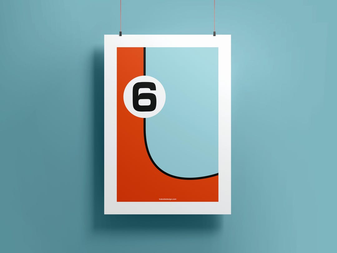 Gulf Classic Retro Livery Racing Poster - Etsy