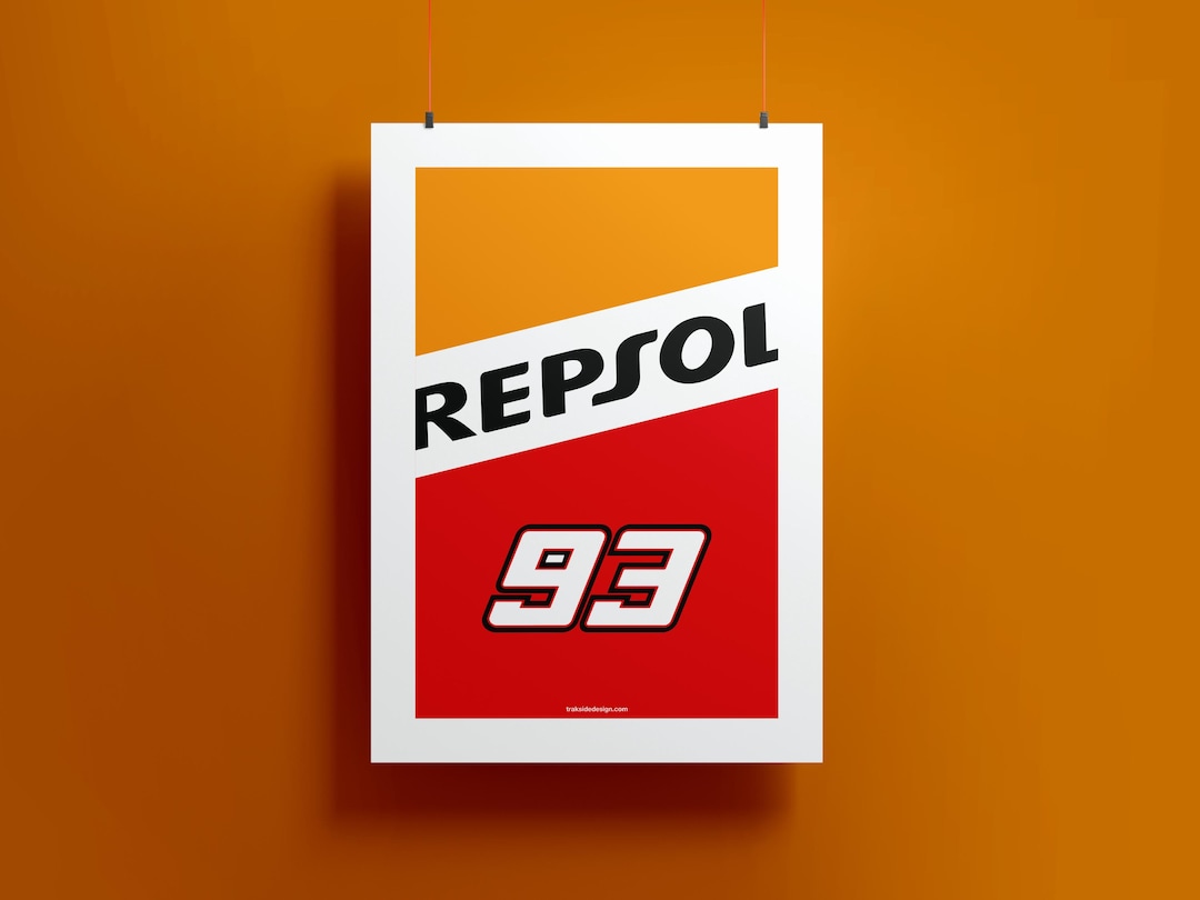 Repsol Honda Marquez Classic Racing Livery Poster - Etsy
