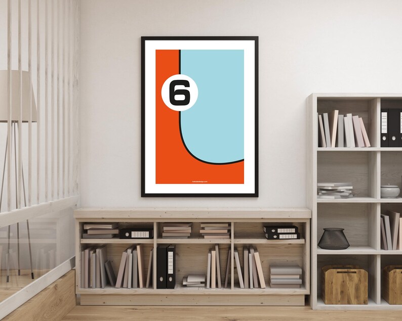 Gulf Classic Retro Livery Racing Poster - Etsy