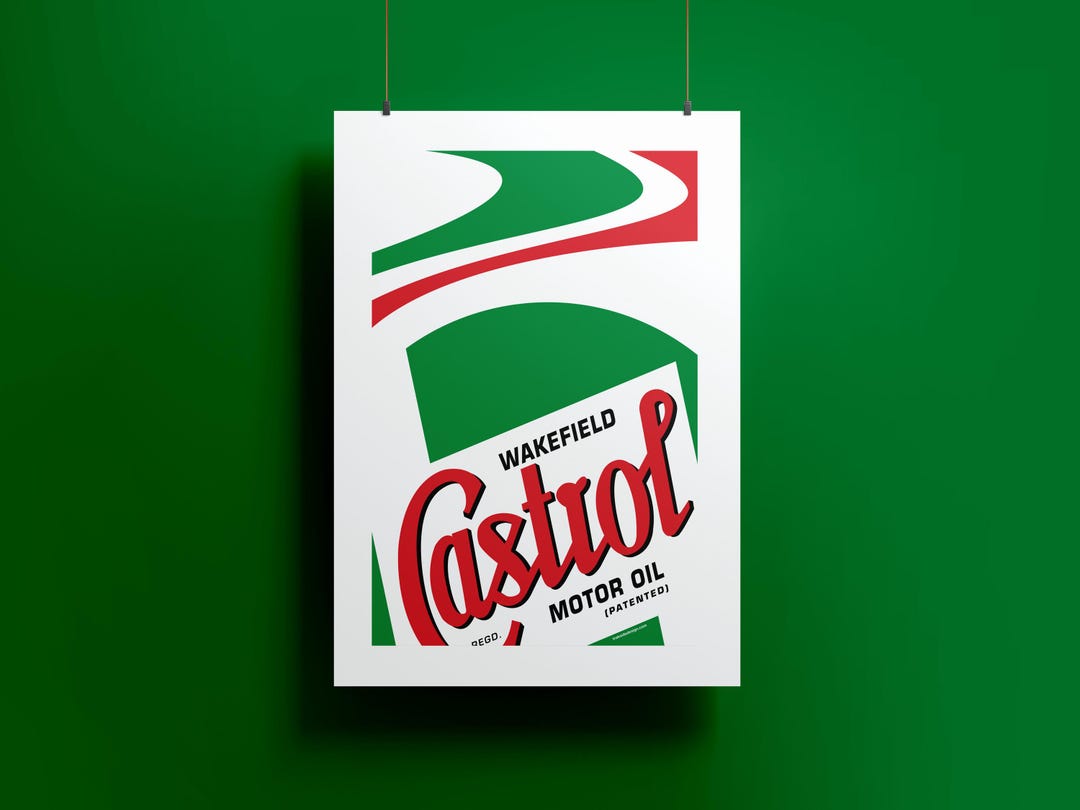 Castrol Classic Retro Livery Racing Poster - Etsy