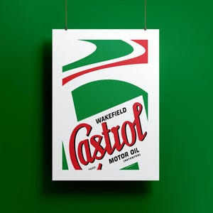 Castrol Classic Retro Livery Racing Poster - Etsy