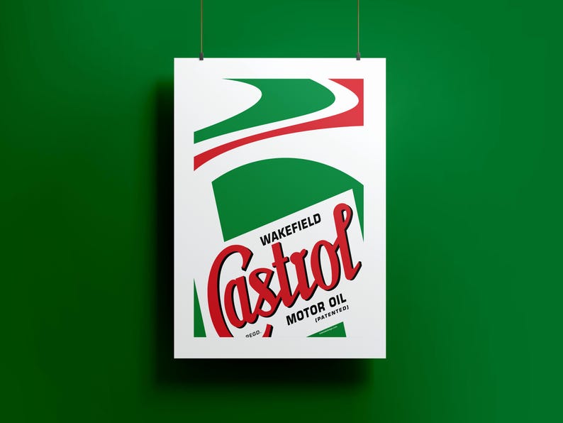 Castrol Classic Retro Livery Racing Poster - Etsy