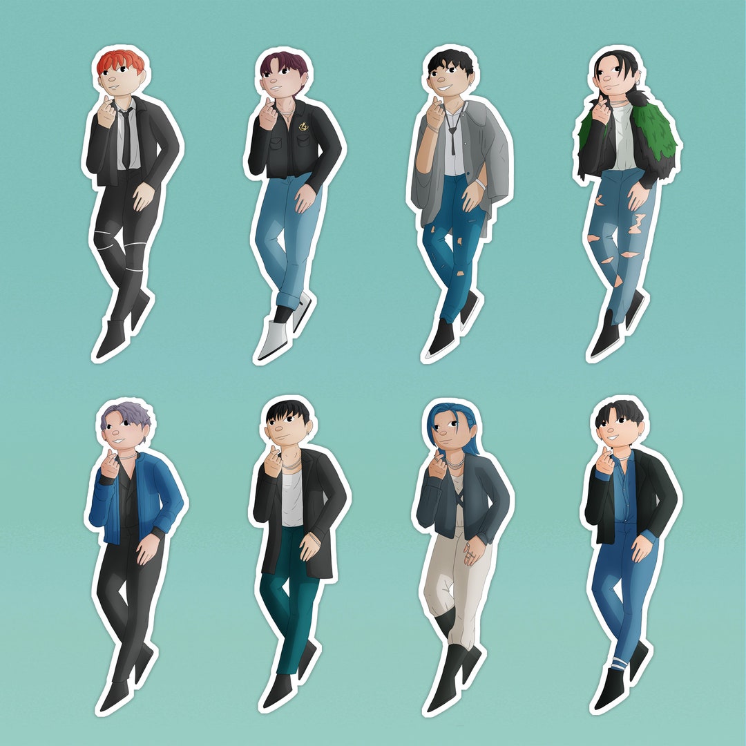 Stray Kids S-class Stickers | Bang Chan, Changbin, Hyunjin, Lee Know ...