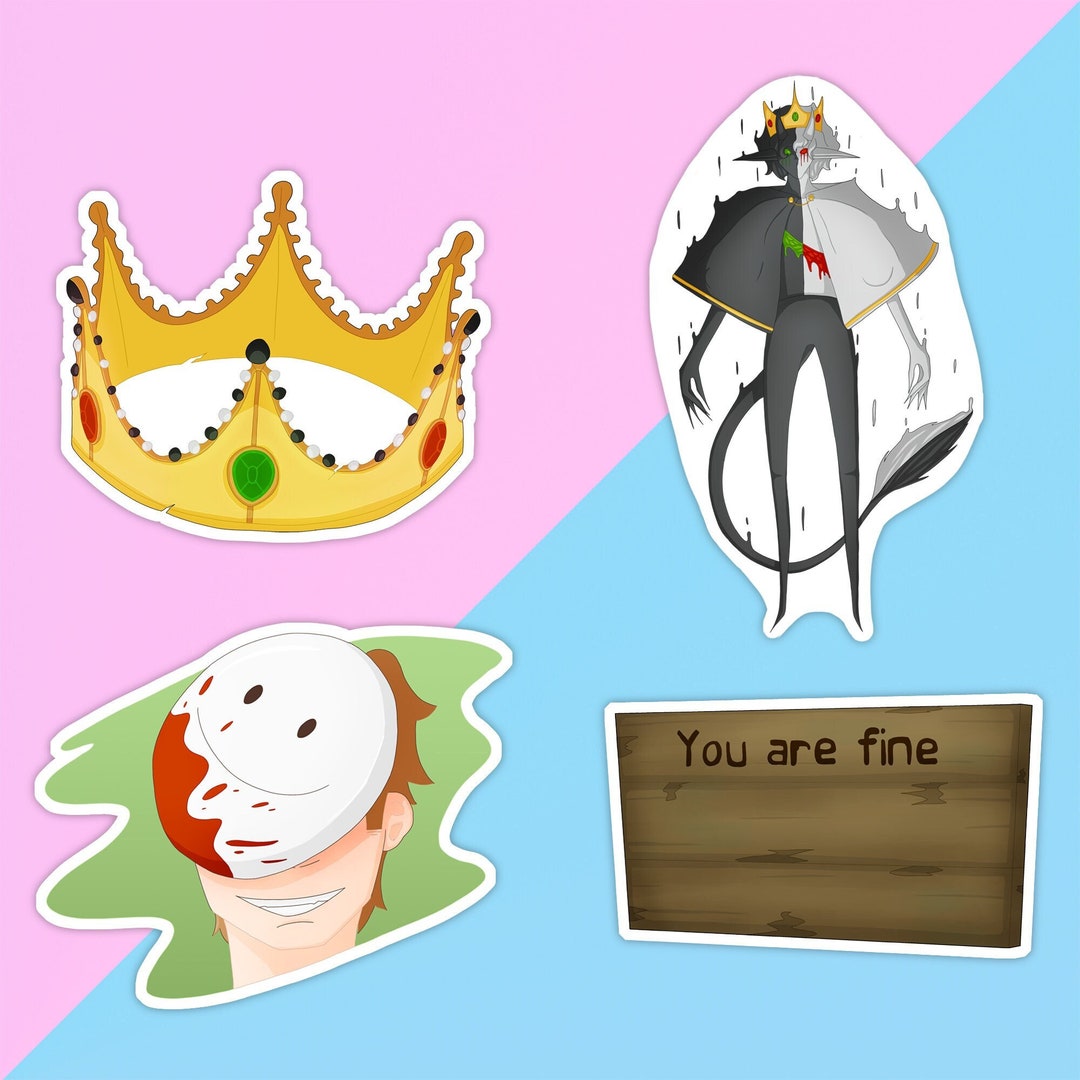 Minecraft DSMP Stickers Ranboo Ghostboo Dream Dreamsmp - Etsy