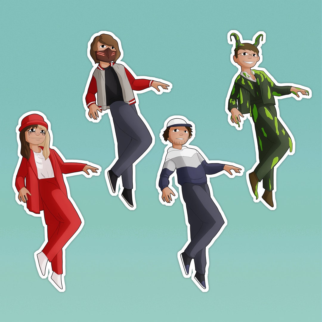 Generation Loss Stickers Ranboo, Sneegsnag, Slimecicle, Nihachu, Niki ...