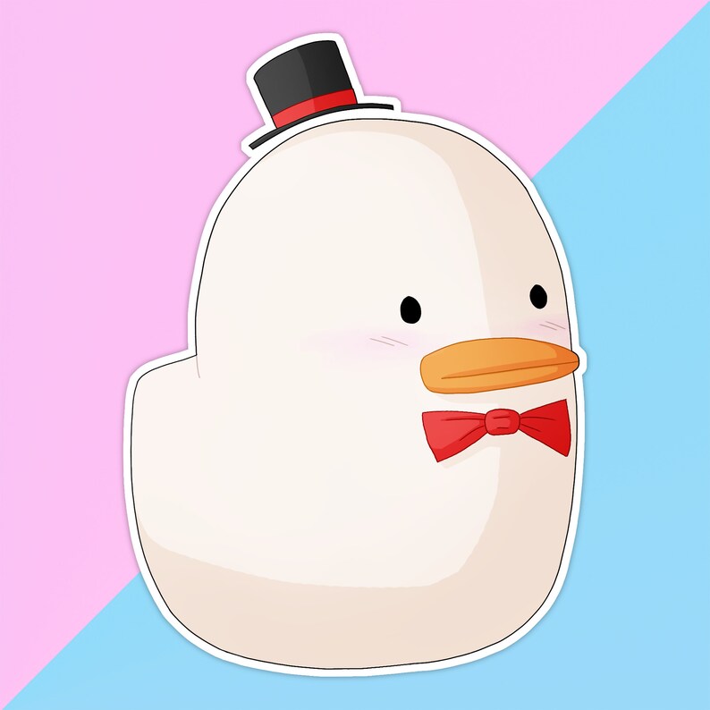 Benson Duck Sticker Tubbo MCYT Minecraft Cute Animal - Etsy