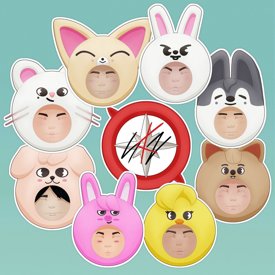 Stray Kids Skzoo Stickers | Bang Chan, Changbin, Hyunjin, Lee Know, Han ...