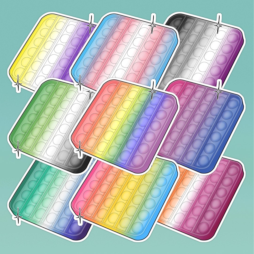 Stim Pride Stickers LGBTQ, Gay, Lesbian, Non-binary, Rainbow, Bisexual ...