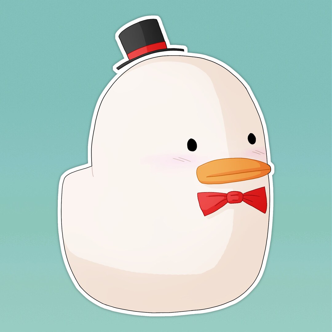 Benson Duck Sticker | Tubbo, MCYT, Minecraft, Cute, Animal, Bird ...