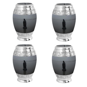 Elegant Hand-carved Mother Marry Aluminum Urn for Ashes With Floral ...