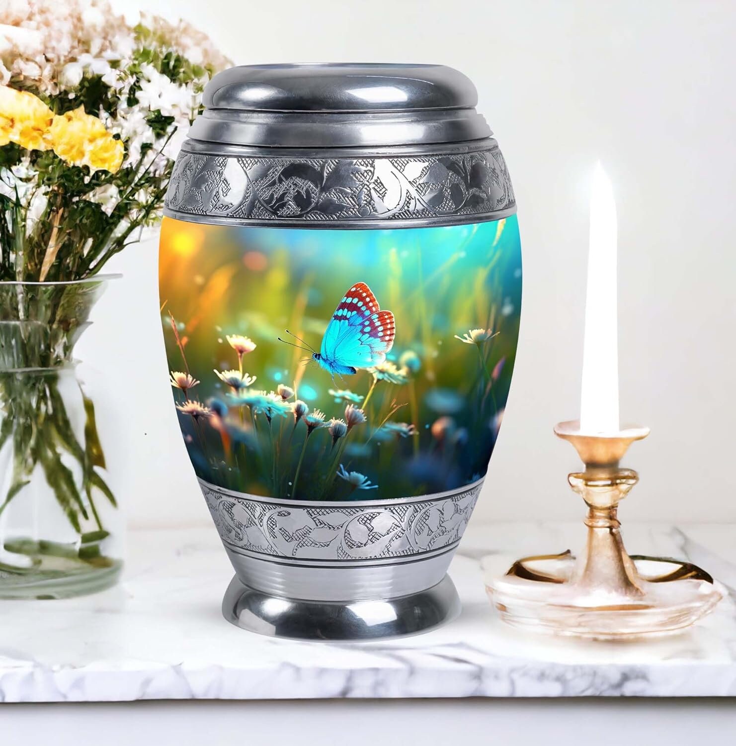 Butterfly Urn, Memorial Urn for Human Ashes, Decorative Keepsake Urn ...