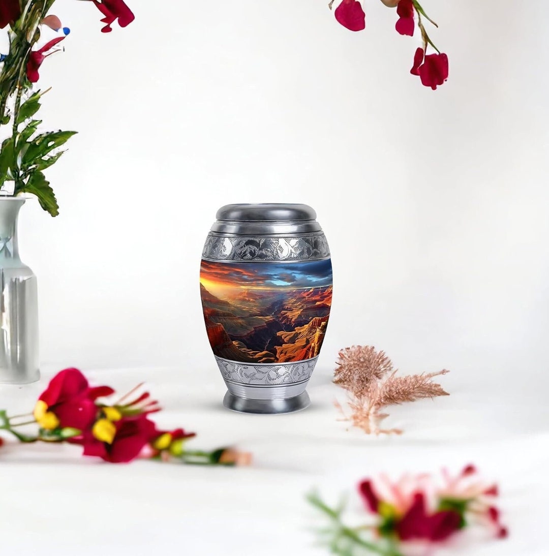 Sunset Canyon Cremation Urn for Human Ashes, Memorial and Decorative ...