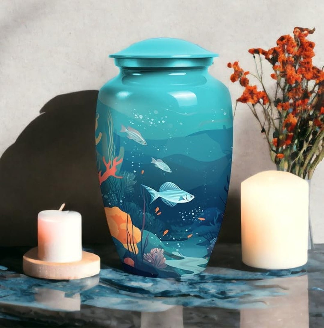 Underwater Ocean Cremation Urn for Human Ashes-artistic Large Aluminum ...