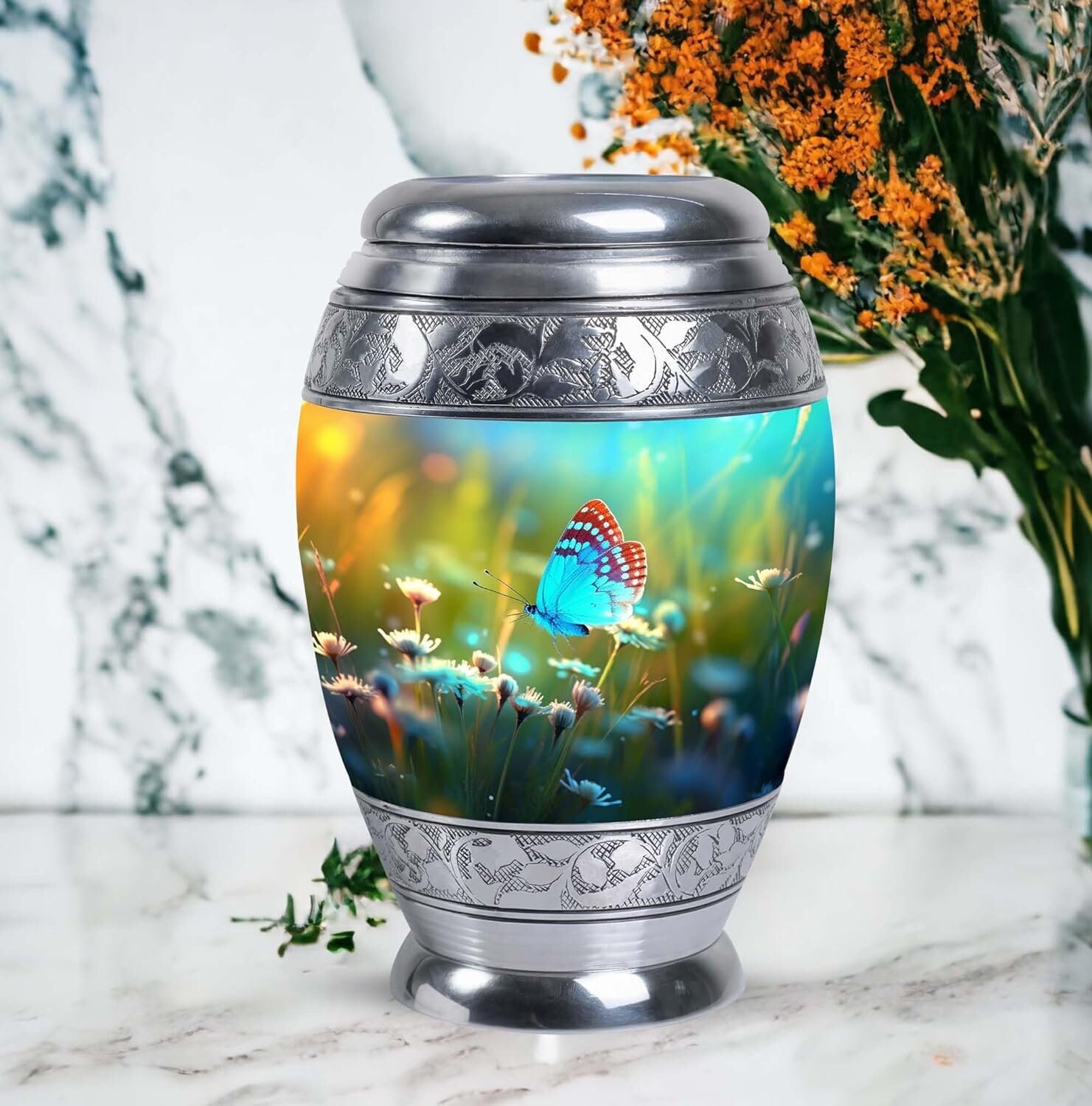 Butterfly Urn, Memorial Urn for Human Ashes, Decorative Keepsake Urn ...