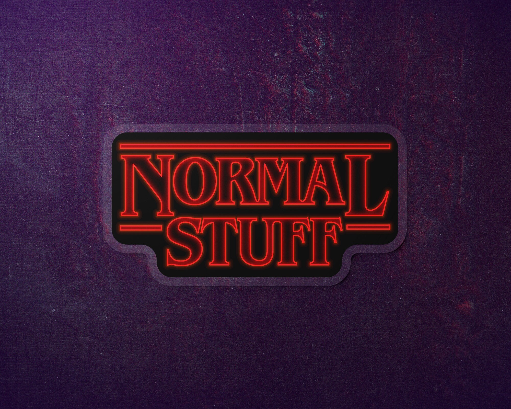 Normal Stuff Sticker Stranger Things Parody Gag Gift - Etsy