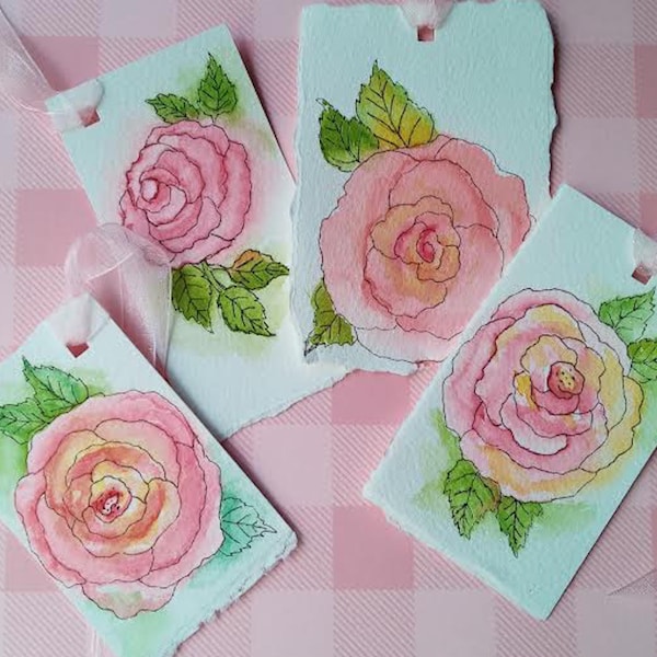 Hand Painted Roses - Etsy