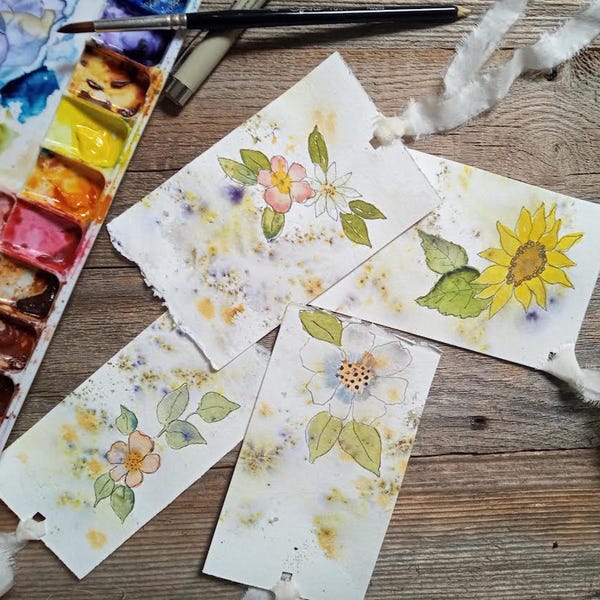 Hand Painted Tags - Etsy