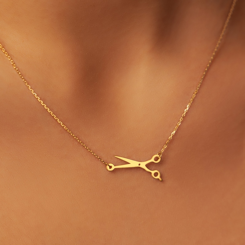 Scissor Necklace - Etsy