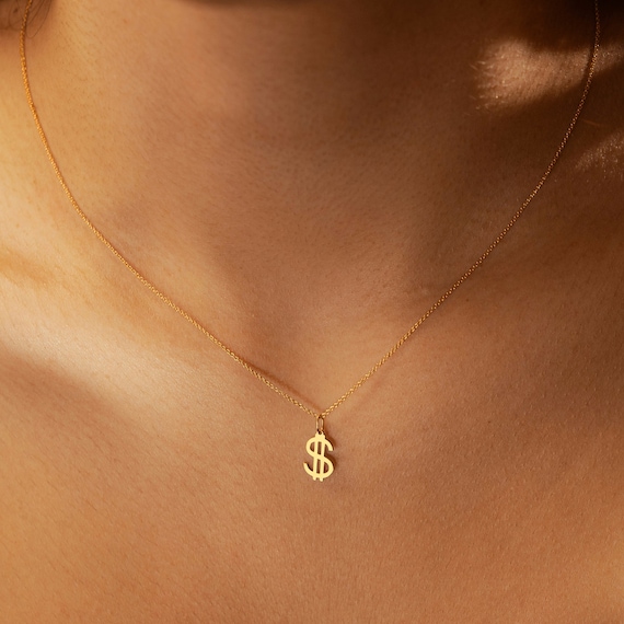 Gold Dollar Sign Chain