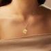 18K Gold Plated Sterling Silver Wolf Pendant Necklace | Dainty Wolf ...