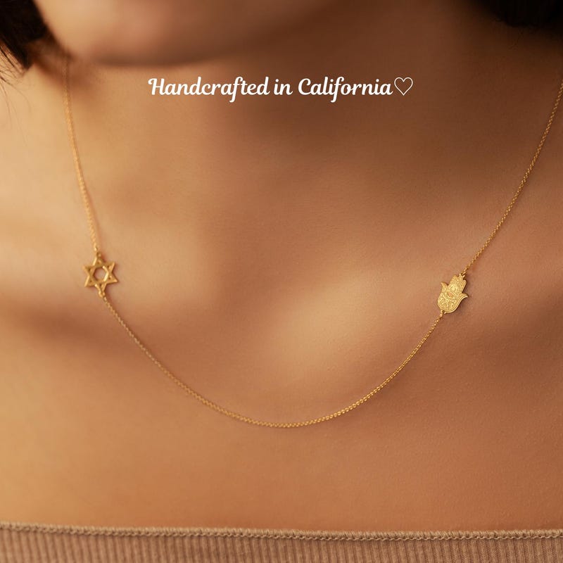 Necklace Hamsa Israel - Etsy