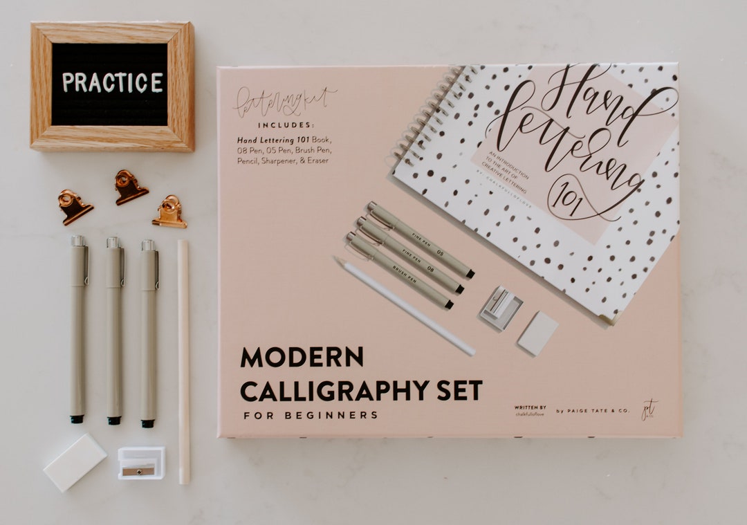 Modern Calligraphy Starter Kit - Hand Lettering Practice, Modern ...