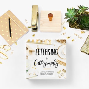 Lettering & Calligraphy Workbook: 99 Page Instant Download - Learn ...