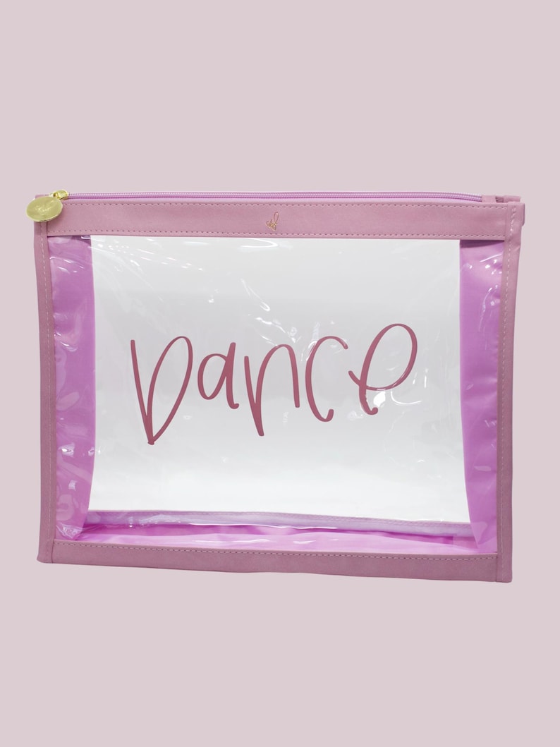 Large Clear Purple Zipper Bag for Dance Recitals & Dance Teacher Gifts ...