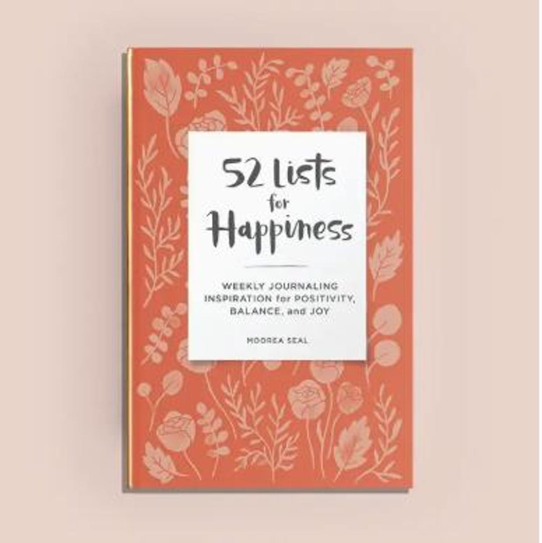 52 Lists for Happiness Journal: Floral Self-care Inspiration - Etsy