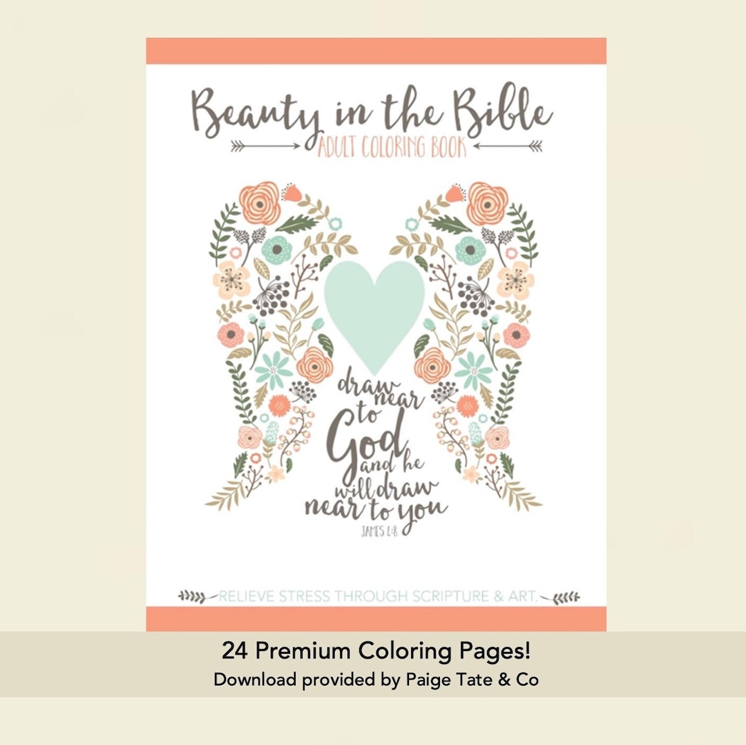 Beauty in the Bible: Christian Coloring Book With Scripture, Verses ...