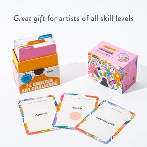 Art Challenge Card Deck: 90 Creativity Prompts for Endless Inspiration ...