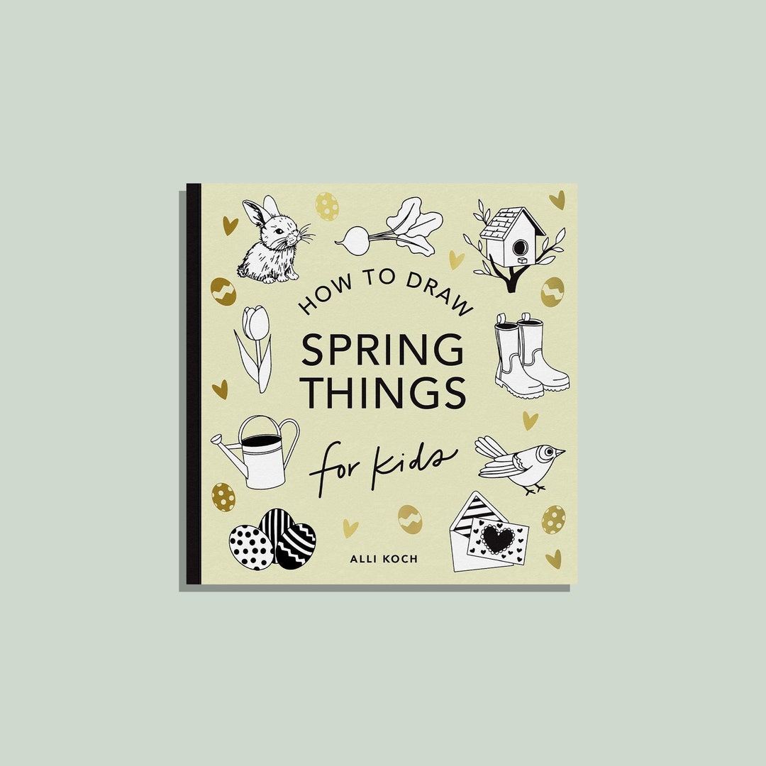 Spring Things: How to Draw Books for Kids With Easter Eggs, Bunnies ...