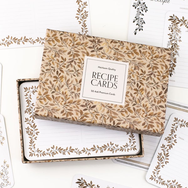 Recipe Card Box - Etsy